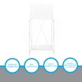 SSWBasics Tissue Paper Rack - White Wire - Floor Standing (23"W x 15½"D ...