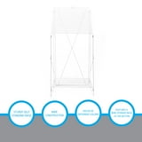 SSWBasics Tissue Paper Rack - White Wire - Floor Standing (23"W x 15½"D ...