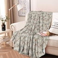 47 Inch Round Flannel Blanket for Adults & Kids, Soft, Cozy ...