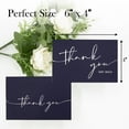 4x6 Navy Blue Thank You Cards 100 Pack with Envelopes and Stickers ...