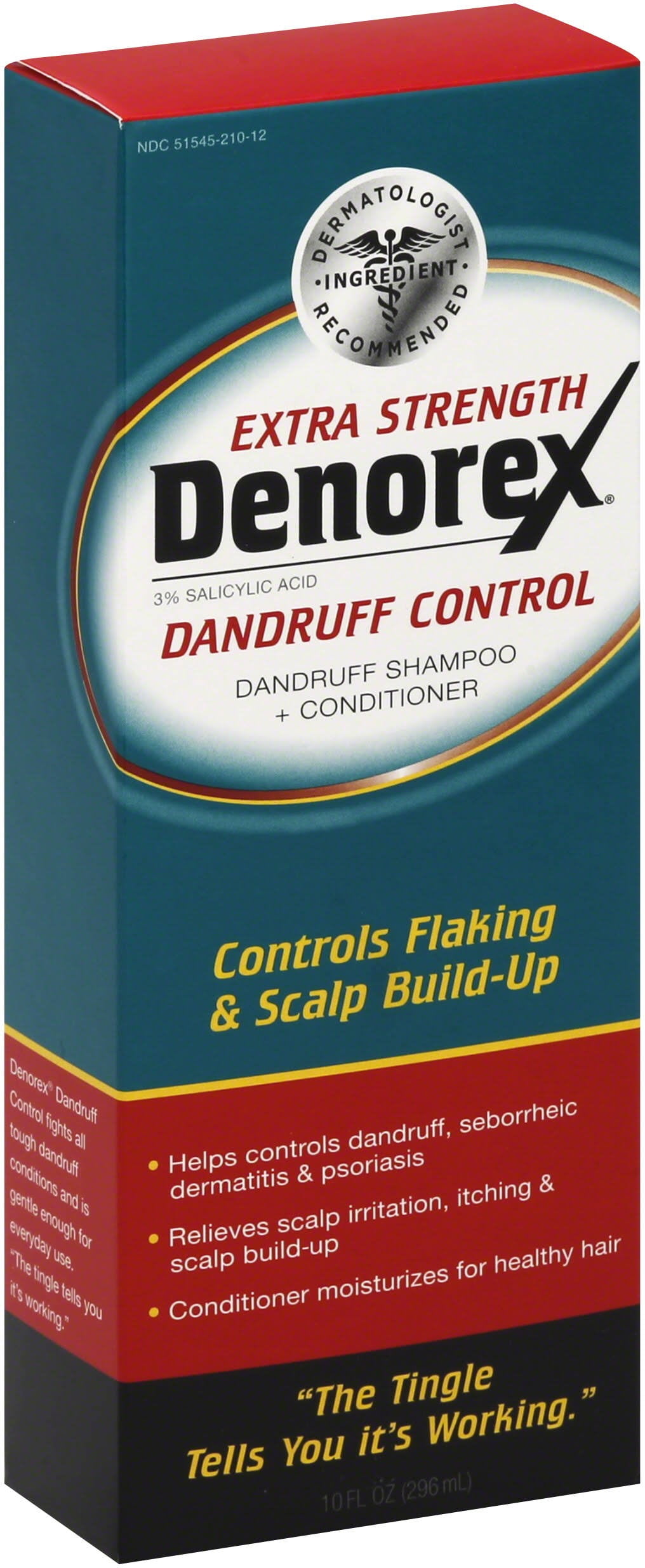 Denorex Extra Strength Dandruff Shampoo + Conditioner 10 oz (Pack of 3 ...