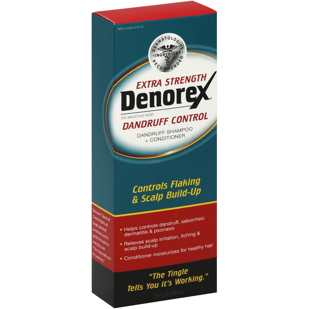 Denorex Extra Strength Dandruff Shampoo + Conditioner 10 oz (Pack of 4 ...