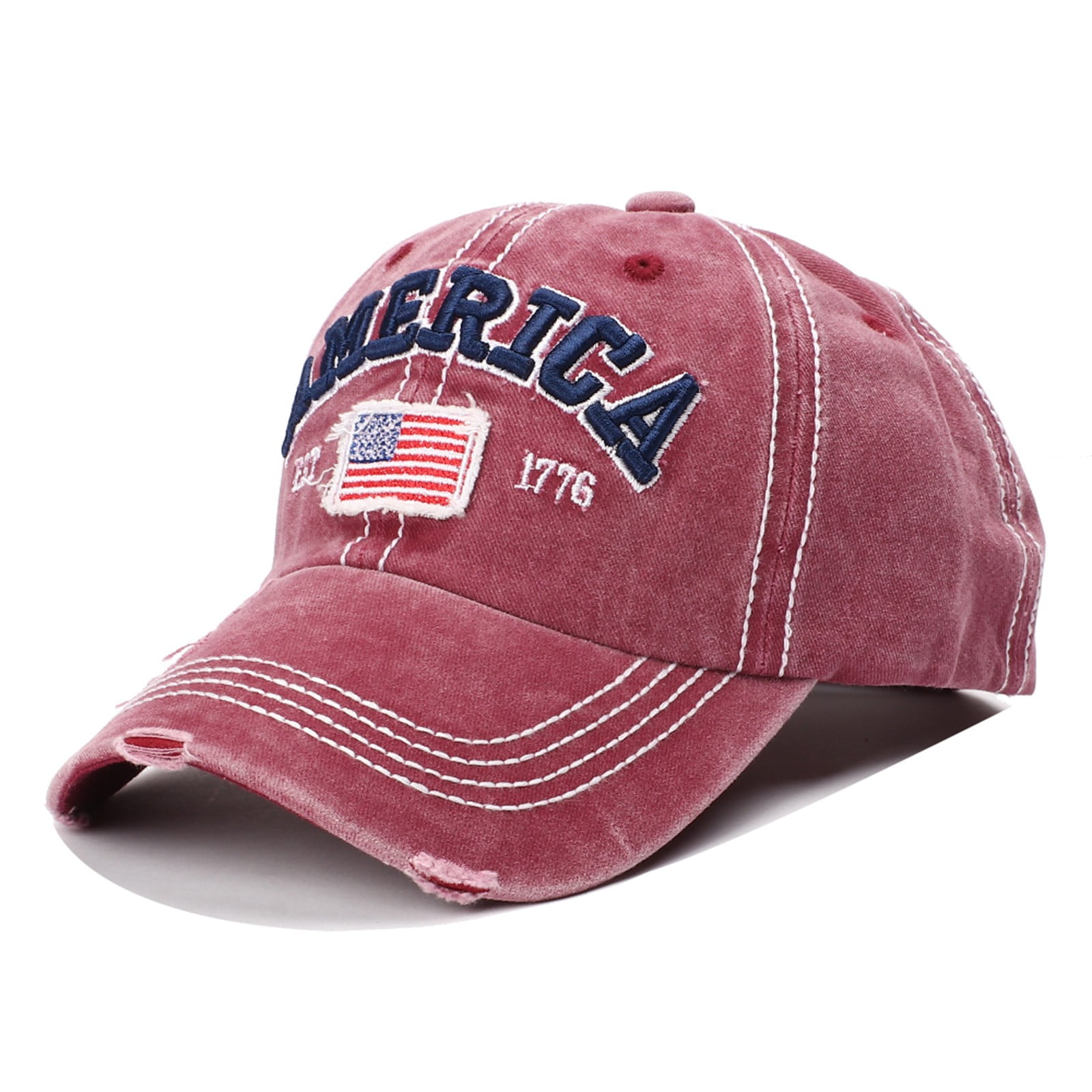 Dyfzdhu Mens And Womens Baseball Caps With American Flag Washed And ...