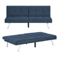 PARKWELL Futon Sofa Bed,Upholstered Tufted Couch, Convertible Folding ...