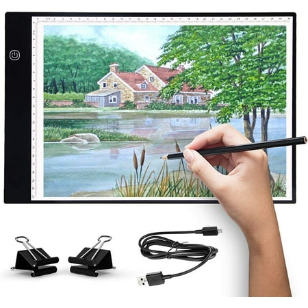 UKON A4 Light Box Drawing Light Pad Art Tracing Light Board for Tracer ...