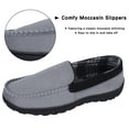 DSOLE Slippers for Men Moccasins for Men Cozy Memory Foam House Slippers Indoor Outdoor Bedroom ...
