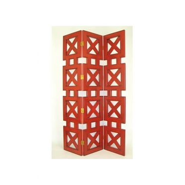 Wayborn Charleston Room Divider in China Red - Walmart.com