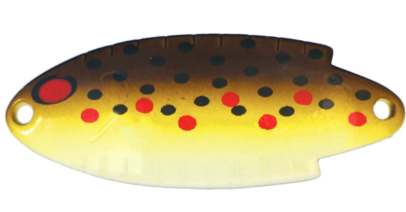 Thomas Buoyant Minnow Wobbler Spoon Freshwater Fishing Lure, Brown ...