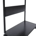 Miumaeov 2-Tier Metal PC Case Desktop CPU Stand Holder Black Iron Frame ...