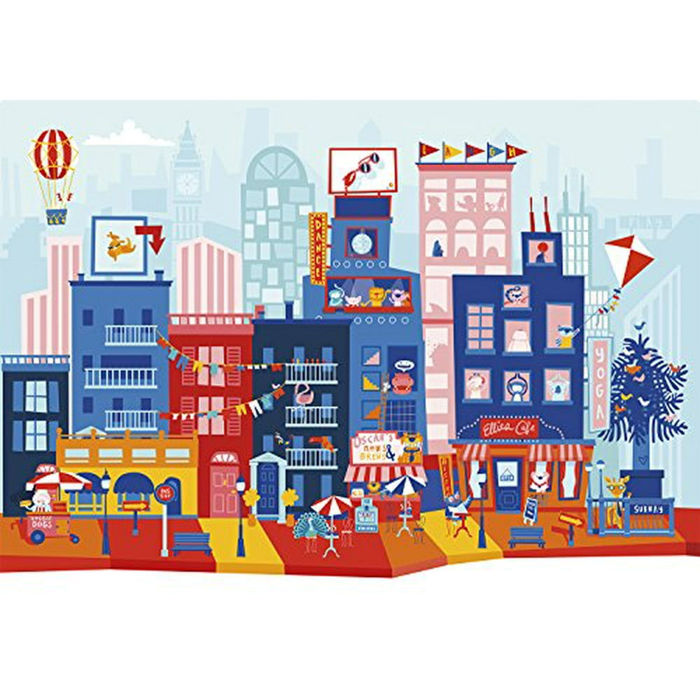 Silly Street - Silly City - Kids 48 Large Piece Jigsaw Puzzle - Walmart ...