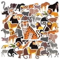 35pcs Funny Animal Stickers Kids Stickers Jungle Decals Cartoon ...