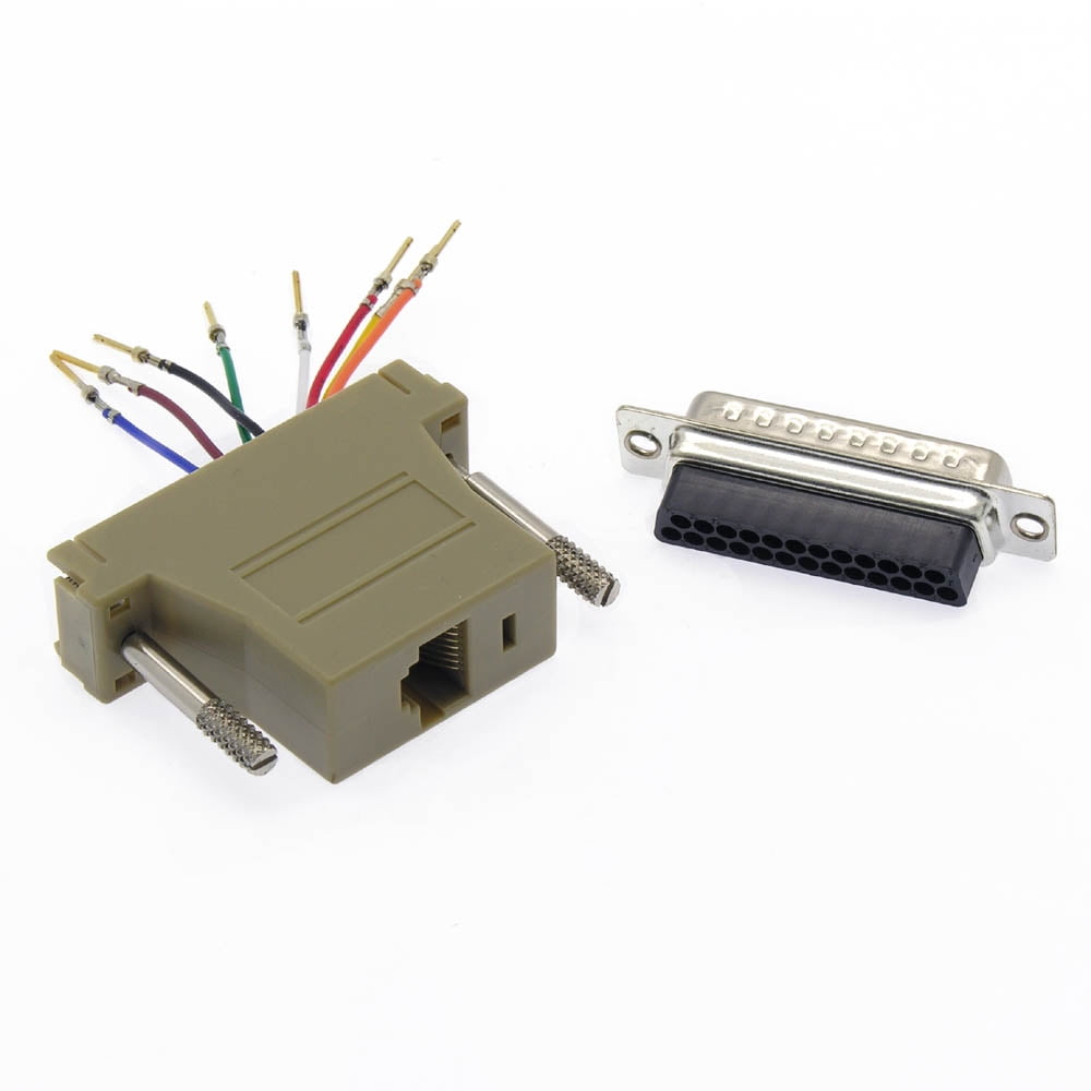 ACCL DB25 Male to RJ45 Modular Adapter, 4 Pack - Walmart.com