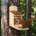 Wildlife Friend I Squirrel Base House Stable Made of Solid Wood with ...