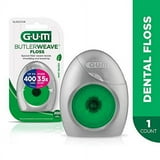 GUM Butlerweave Dental Floss, Mint Waxed, 200 yd, Shred-Resistant ...