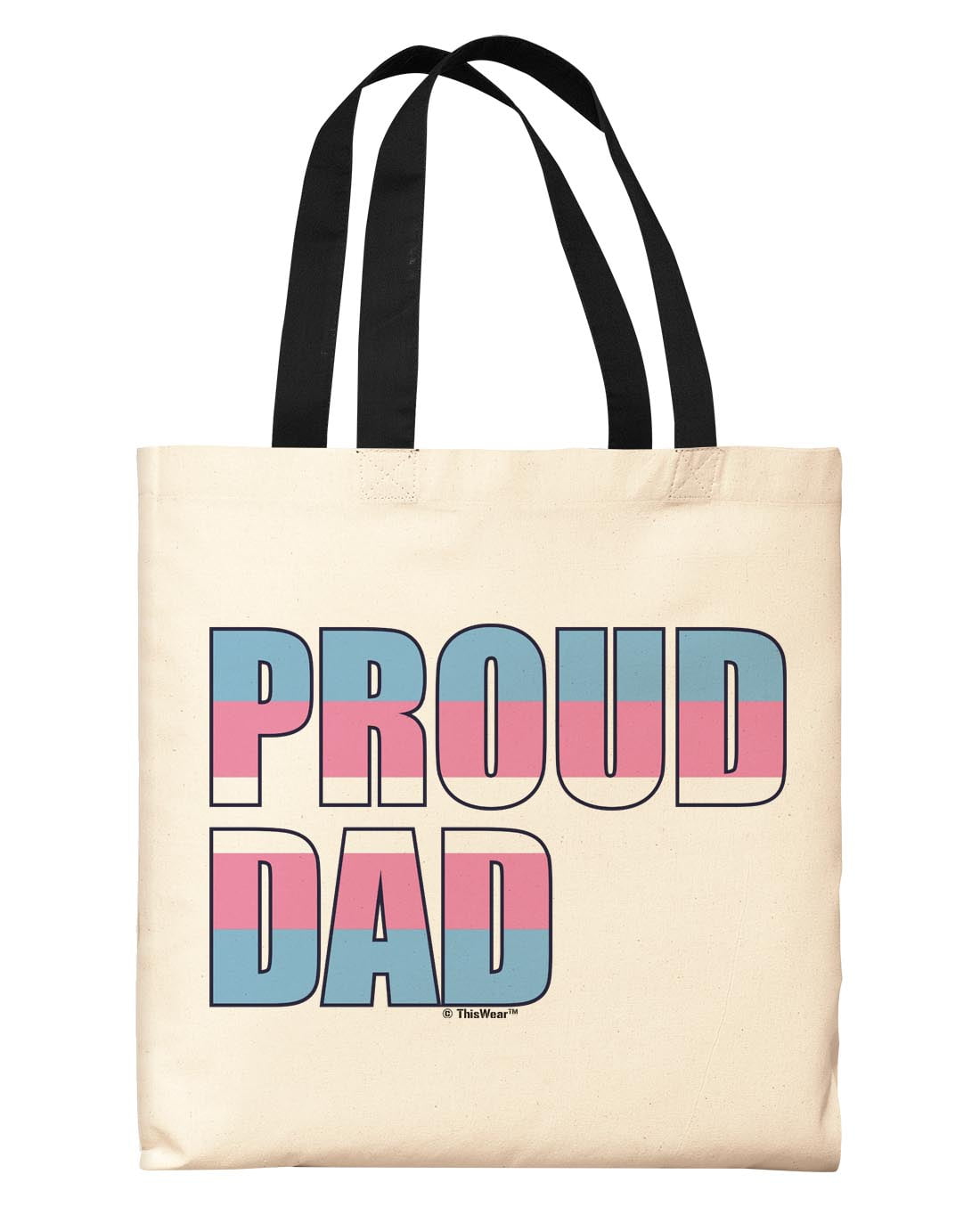 ThisWear Trans Flag Gifts Proud Dad Transgender Support Black Handle ...
