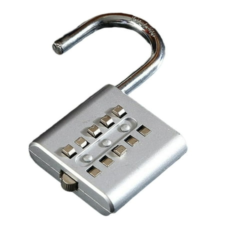 10 Digit Button Combination Padlock with Long Shackle Resettable Code ...