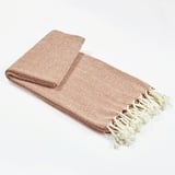 Home Soft Things Chevron Knit Throw- Rust- 50"x60" - Walmart.com