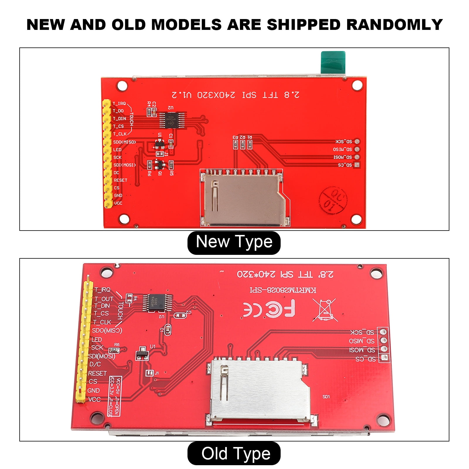 Módulo TFT LCD Spptty 2.8 240x320 SPI pantalla táctil + PCB ILI9341 5V ...