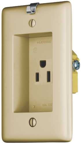 CLOCK HANGER RECESS RECEPTACLE 15AMPS 125VOLTS IVORY - Walmart.com