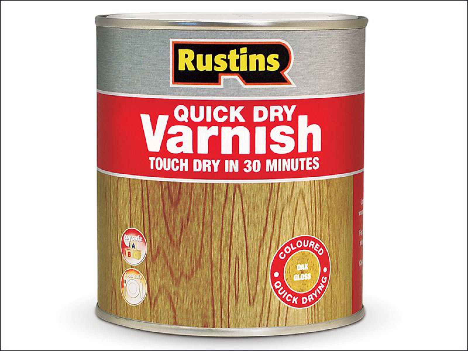 Rustins - Quick Dry Varnish Gloss Clear 250ml - Walmart.com