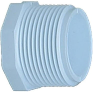 4" Sch. 40 PVC-DWV Threaded Plug (MIP) by Genova Products - Walmart.com