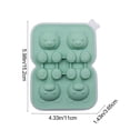 Bear Shaped Silicone Ice Tray, Cute Animal Ice Mold for Homemade Ice ...