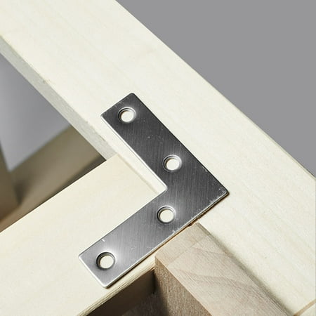 10pcs L Shaped Flat Plate Table Chair corner bracket plate Corner Brace ...