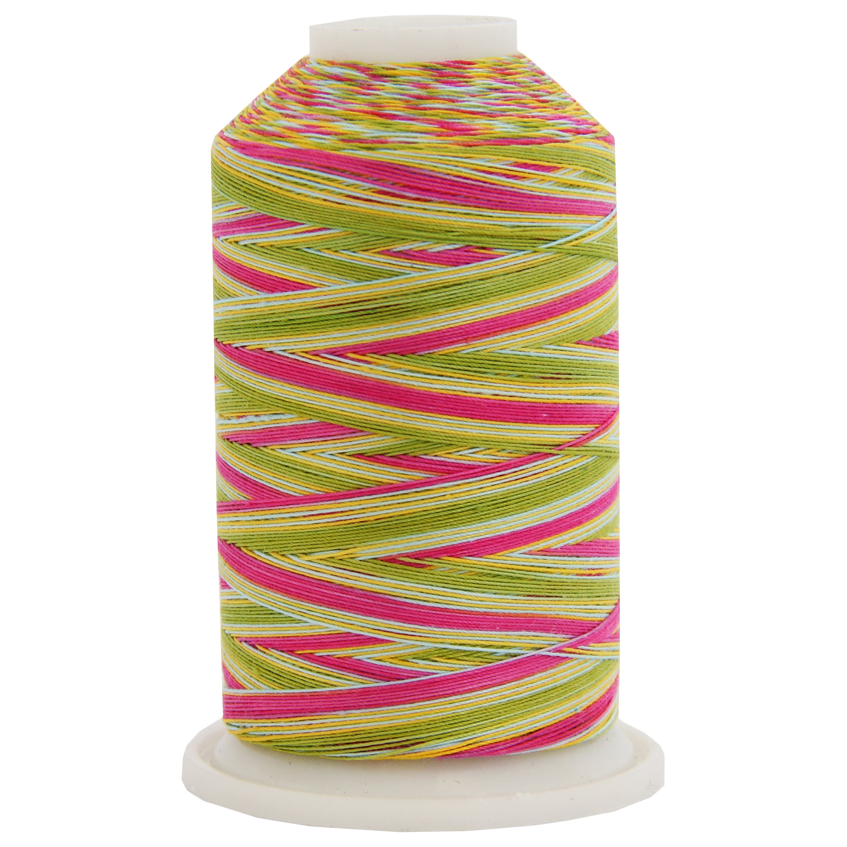 Threadart Variegated Cotton Thread 600M - Color 2651 - Lollipop - 40 ...
