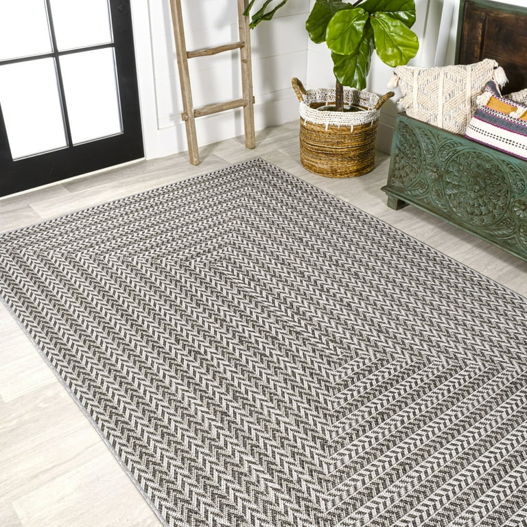 Light Gray Chevron Rug