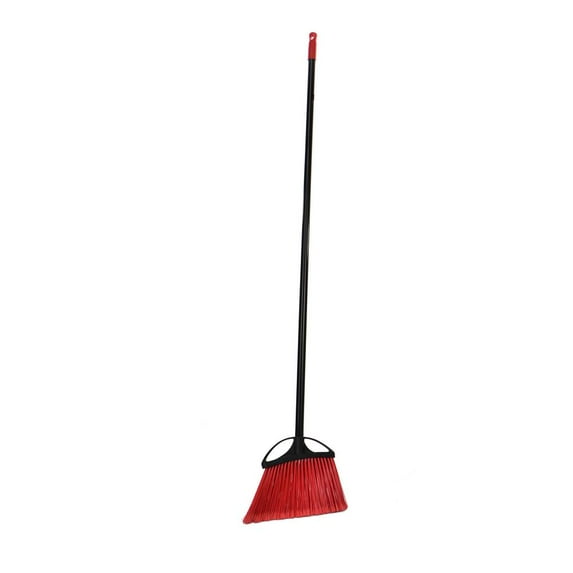 Alpine 10" Red Bristle Angle Broom for Indoor Outdoor Sweeper Broom ...
