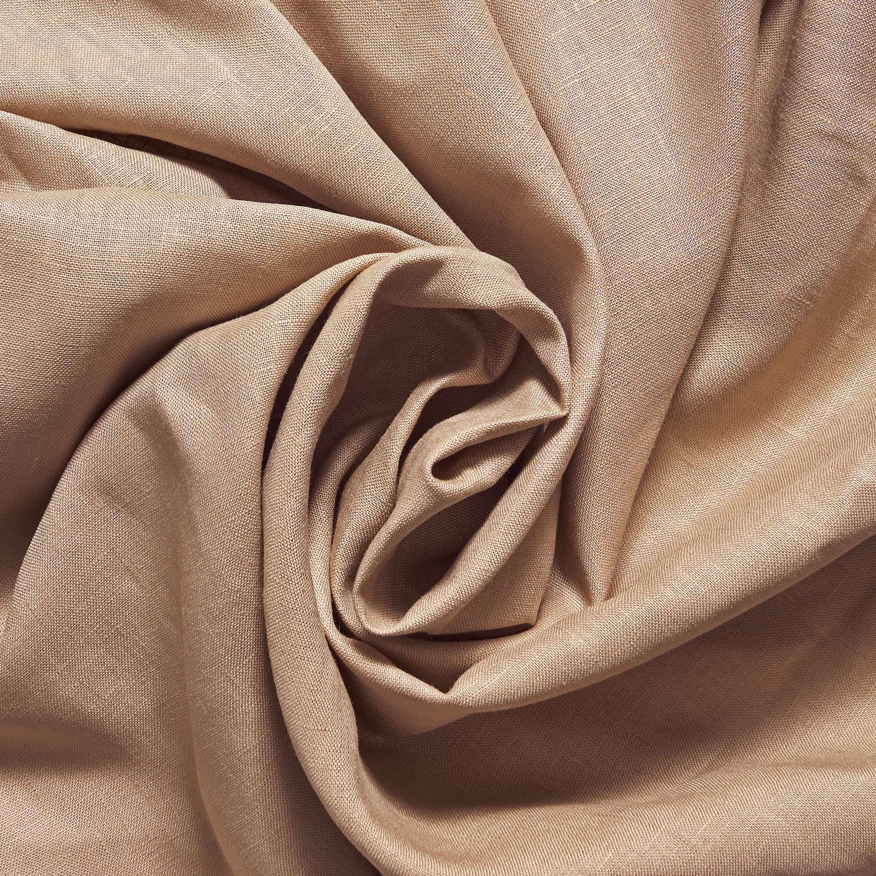 Linen Fabric 60" Wide Natural 100% Linen By The Yard (Tan) - Walmart.com