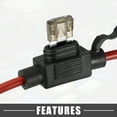 Unique Bargains 1 Set 7.5A Mini Blade Stye Fuse 12 AWG Fuse Holder 12 ...