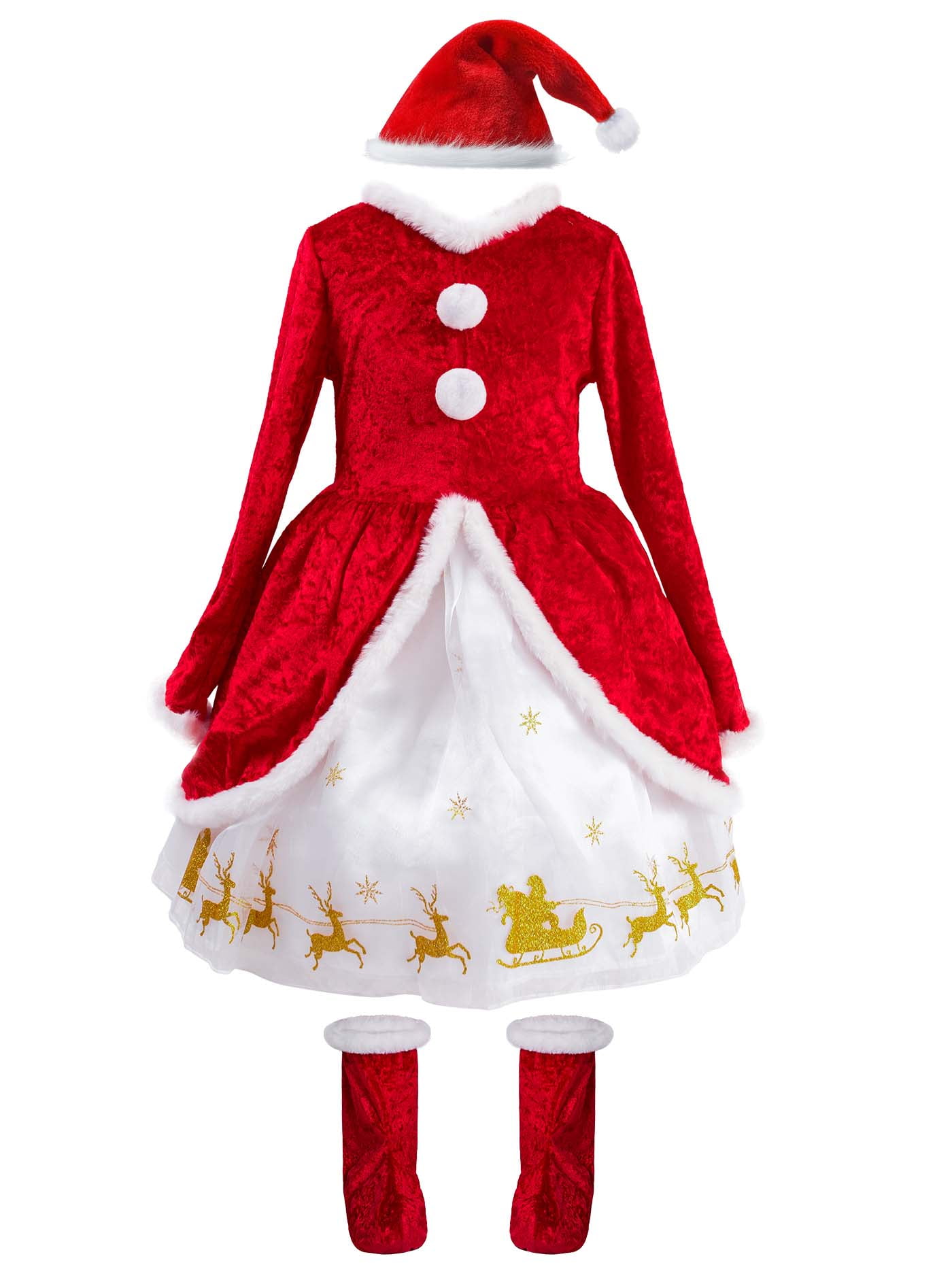 Santa Dress Girls Size 7