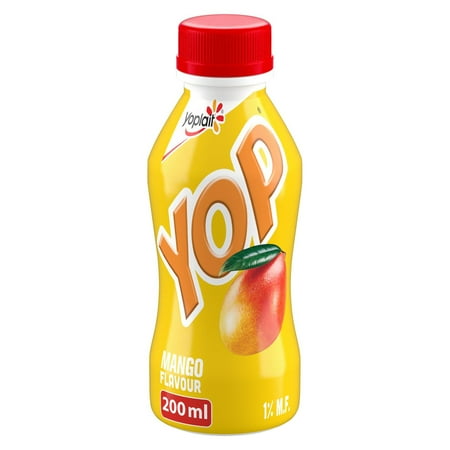Yop by Yoplait Lactose Free Mango Flavour 1% M.F. Drinkable Yogurt ...