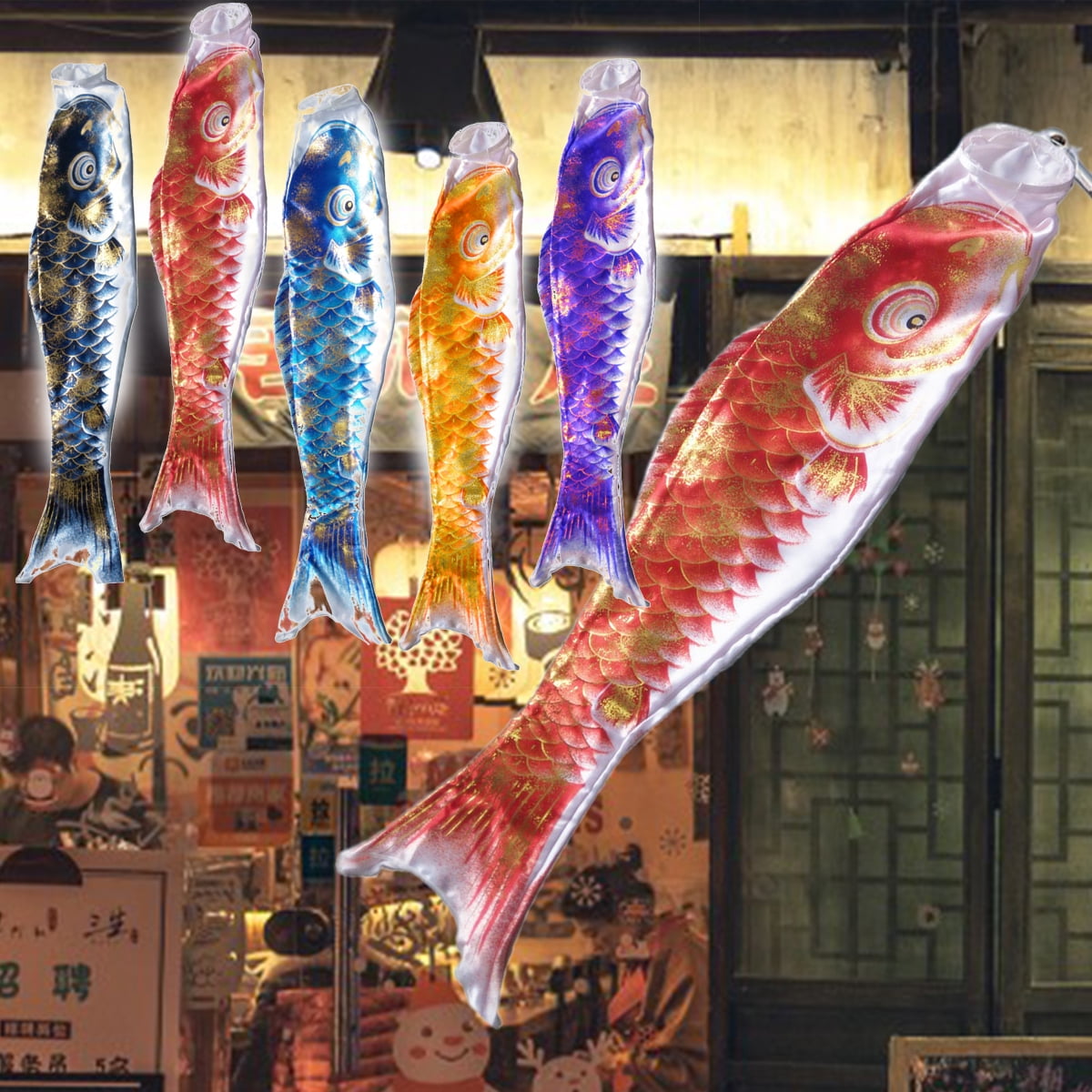 Vnanda Japanese Carp Windsock, Garden Fish Flags, Streamer Fish Flag ...