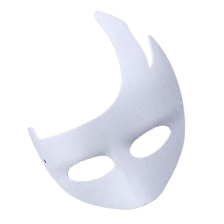 DIY White Mask Halloween White Plain paper white mask; Plain Paper Full ...