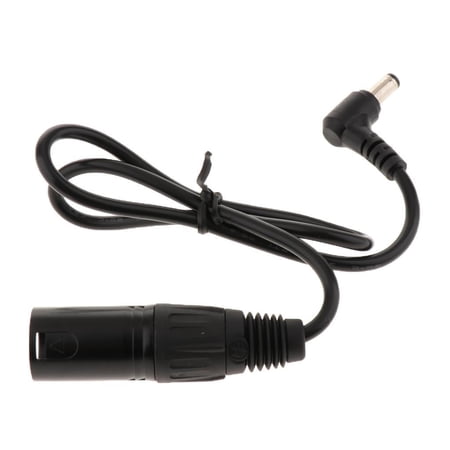 wolftale Right Angle DC Power 5.5mm x 2.1mm Male to 4 XLR Male ...