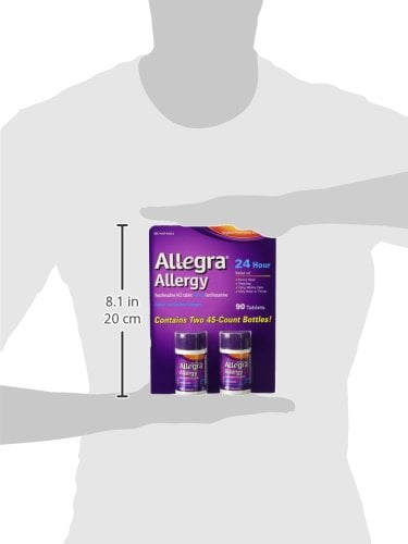 Allegra Allergy – 45 Tablets (180 mg each) 2 PACK = 90 TABLETS!