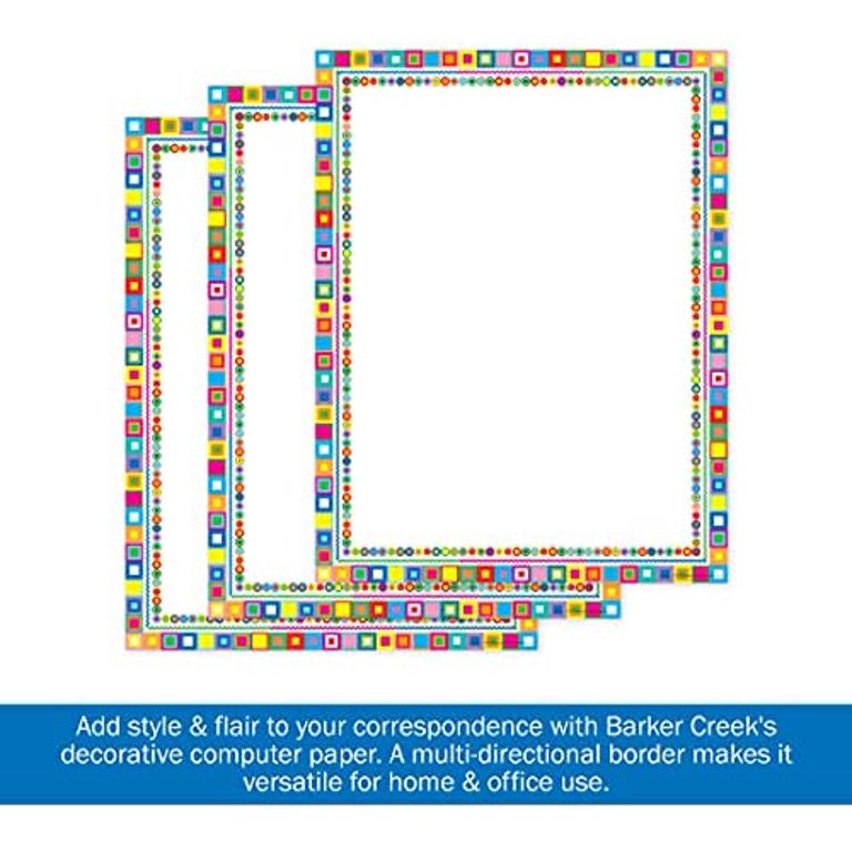 Decorative Border Computer Paper