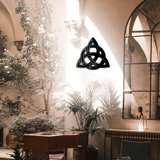 Trinity Knot Metal Wall Art Decor Black Trinity Wall Hanging Decor Knot ...