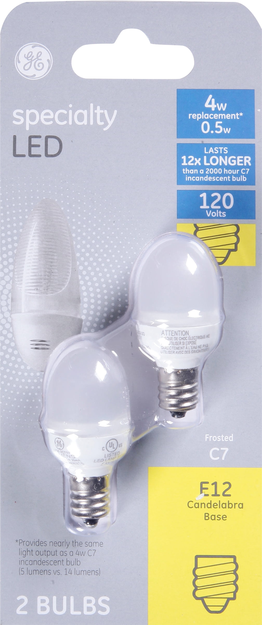 GE Specialty 4-Watt EQ 2-in Soft White Appliance Light Bulb (2-Pack ...