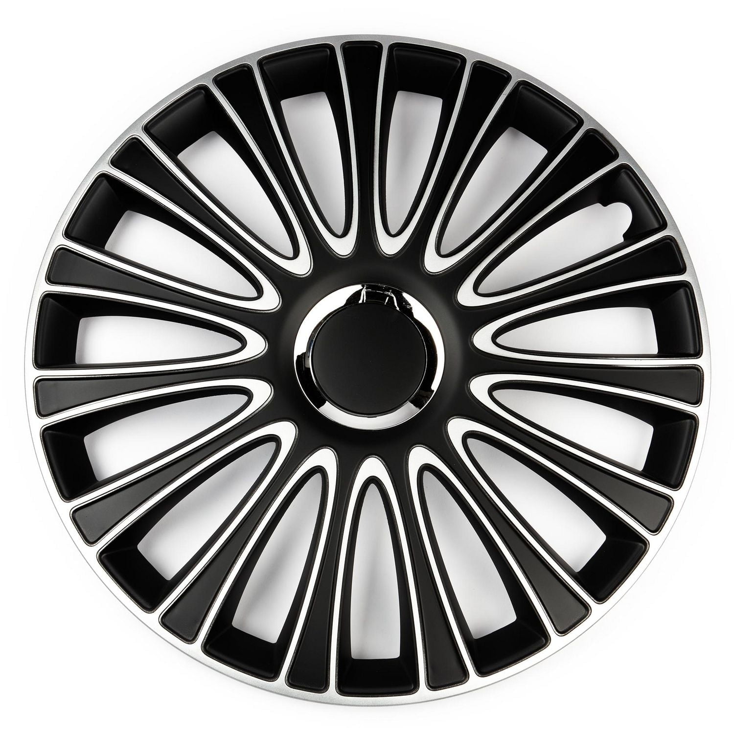 Click here for Alpena 17 Le Mans Wheel Covers  Silver & Black  Se... prices