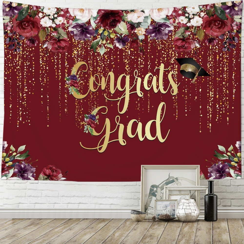 2023 Graduation Decorations Party Backdrop Large Banner for Class, Grad ...