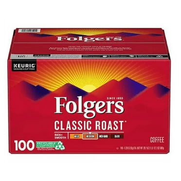 Folgers Classic Roast Coffee K-Cups (100 ct.) - Walmart.com