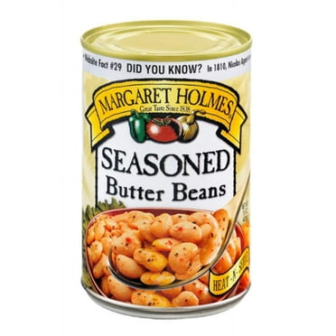 Margaret Holmes Canned Seasoned Butter Beans, 15 oz Can (Pack of 6 ...