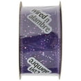 Offray Ribbon, Grape Purple 1 1/2 inch Wired Edge Sheer Polyester ...