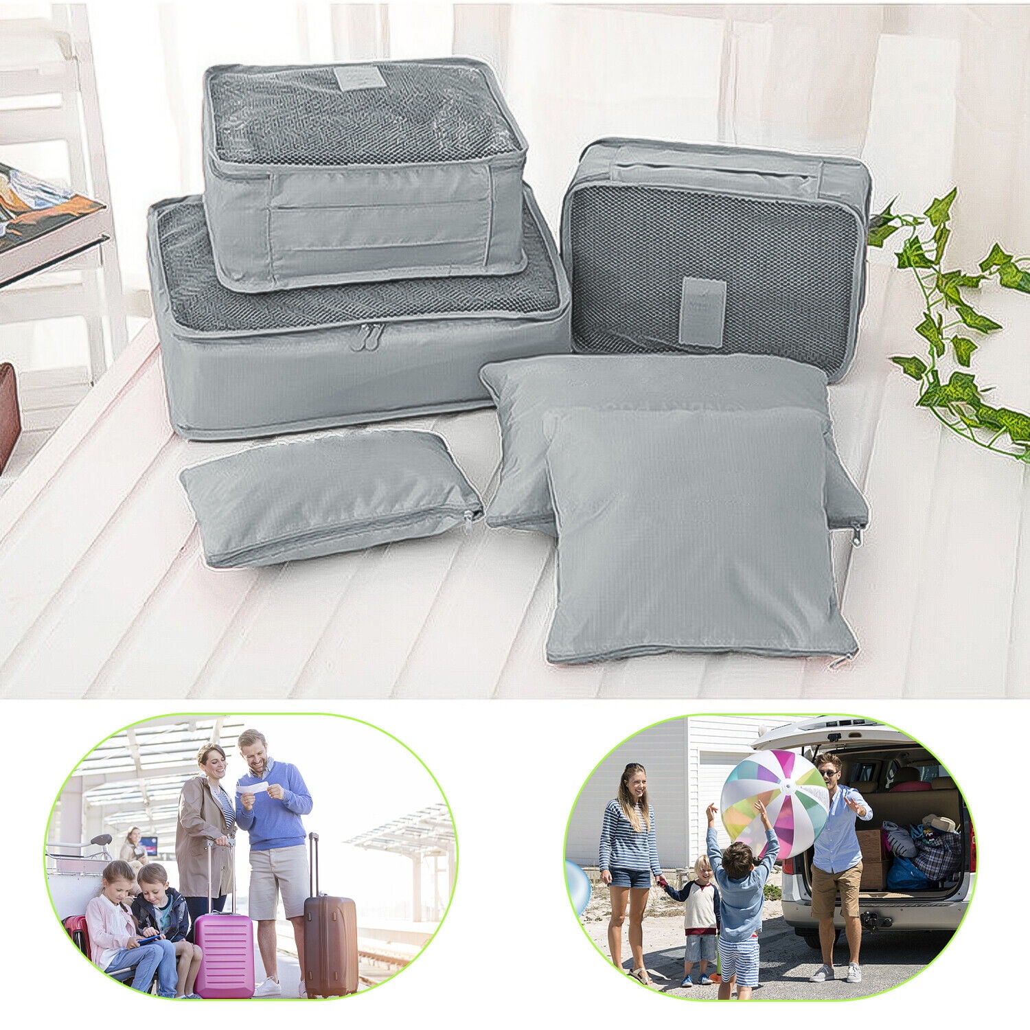 Waterproof Travel Storage Bags Luggage Organizer Bags Packing Cube ...