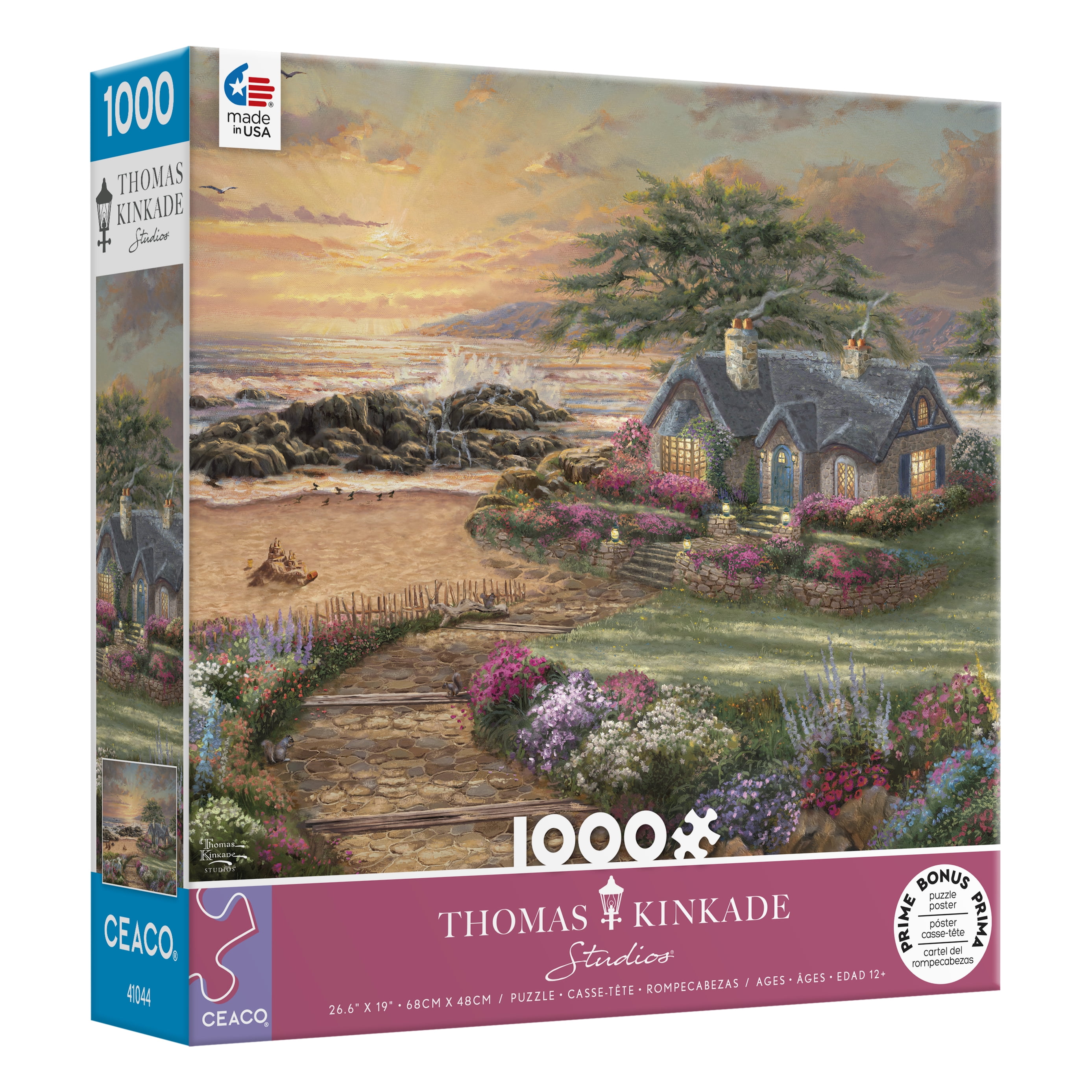 Ceaco 1000-Piece Thomas Kinkade Interlocking Jigsaw Puzzle - Store ...