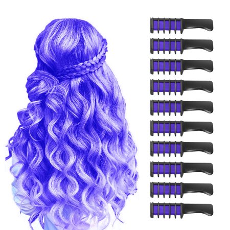 10 Color Hair Chalk for Girls Kids New Hair Chalk Comb Temporary ...