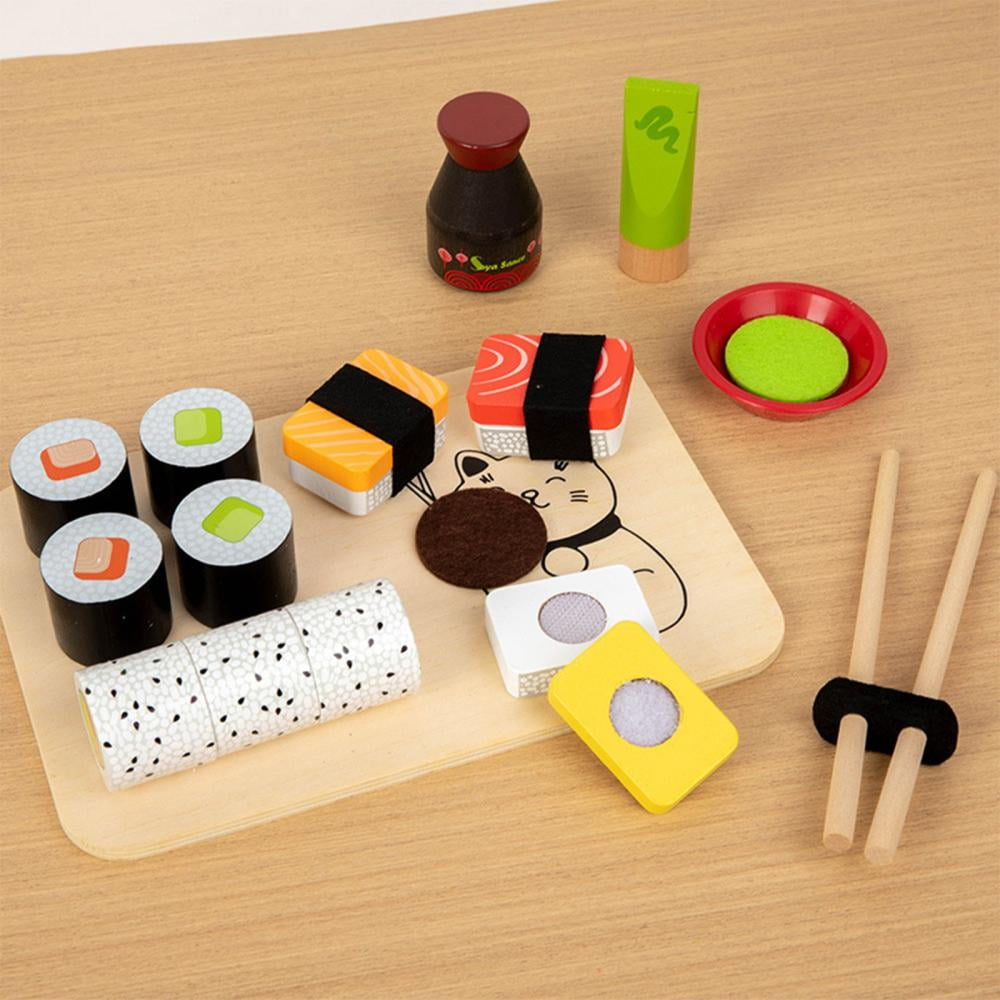Click here for Feltree Wooden Sushi Pretend Play Kitchen Toy Set... prices